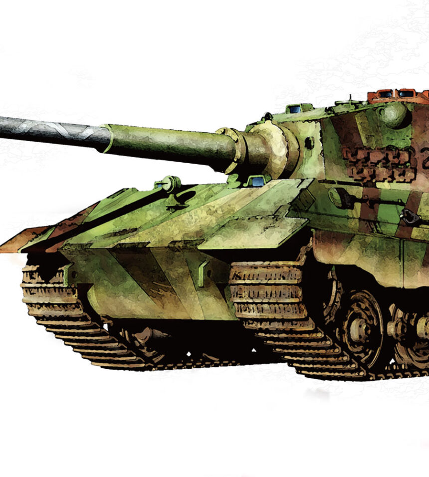 German WWII E-75 heavy tank with 128mm gun – ModelCollect